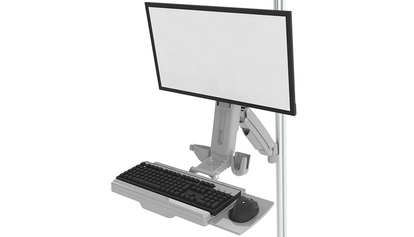 Fath Monitor Workstation Arm Mount w Monitor/Keyboard Tray – HardboxUSA