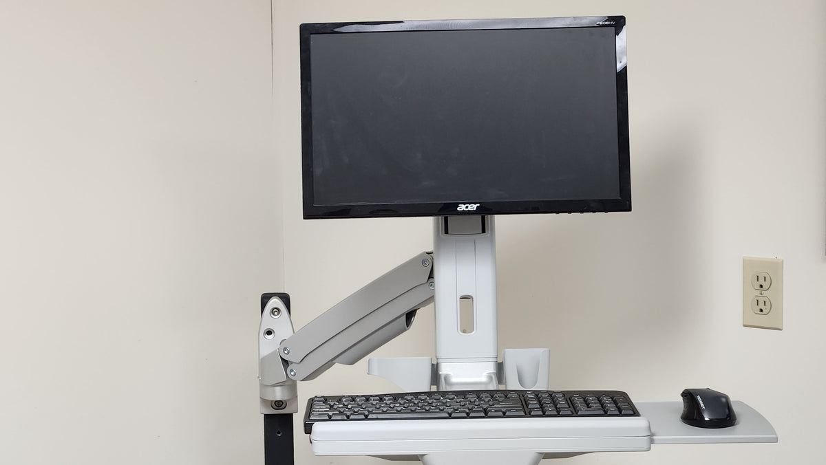 Fath Monitor Workstation Arm Mount w Monitor/Keyboard Tray – HardboxUSA